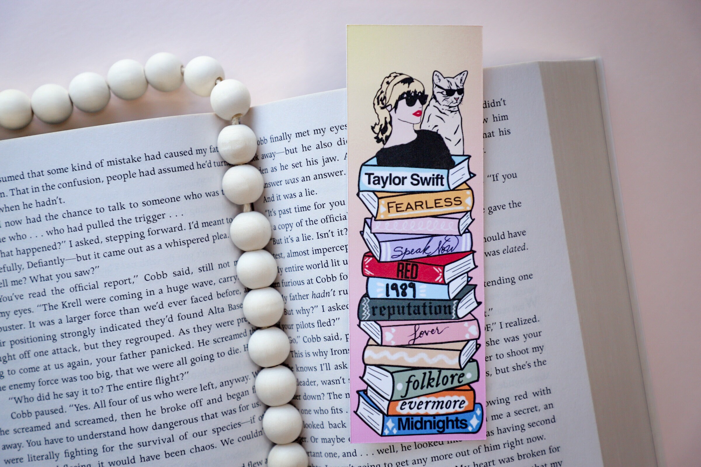 Taylor Bookmark, Taylor Albums Book Stack Bookmark, TS Era Albums as ...