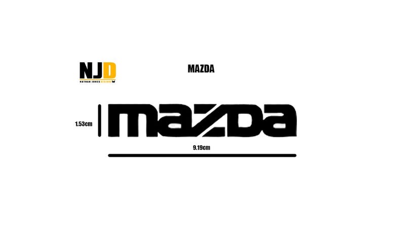 Mazda Badge Replacement Decals - Etsy