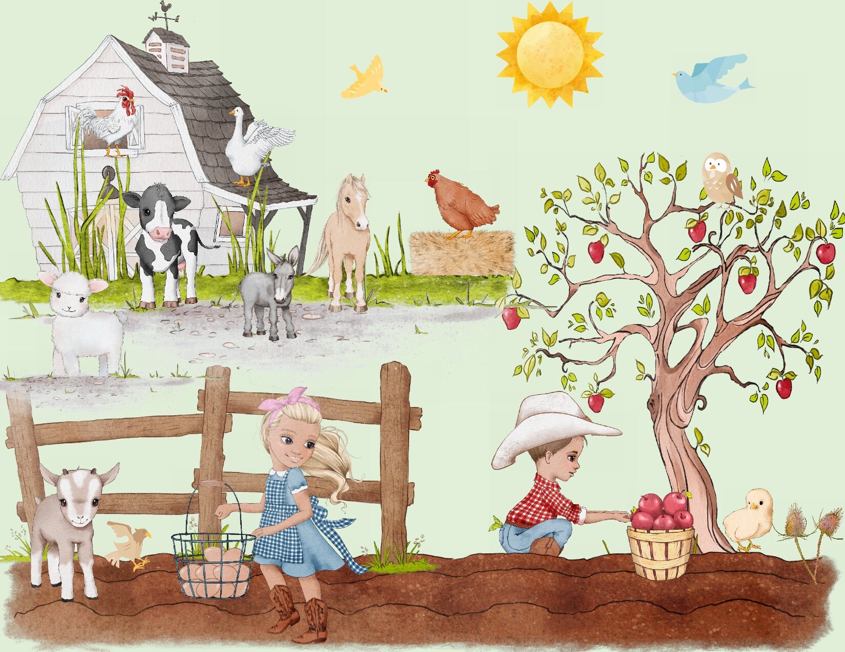 Prepositions and Wh Questions- on the Farm Theme. Reinforce ...