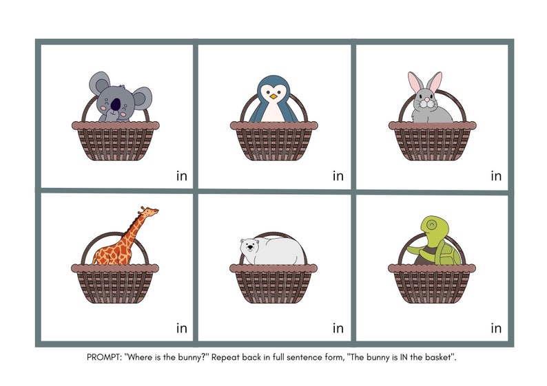 Prepositions of Place. Teach "in", "on", "under" With These Colorful ...