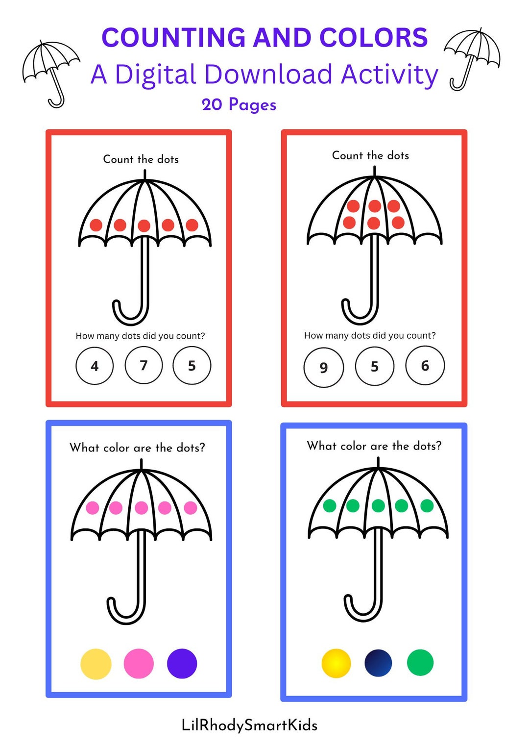 Support Counting and Colors With This Engaging Activity! Part 1- Count ...