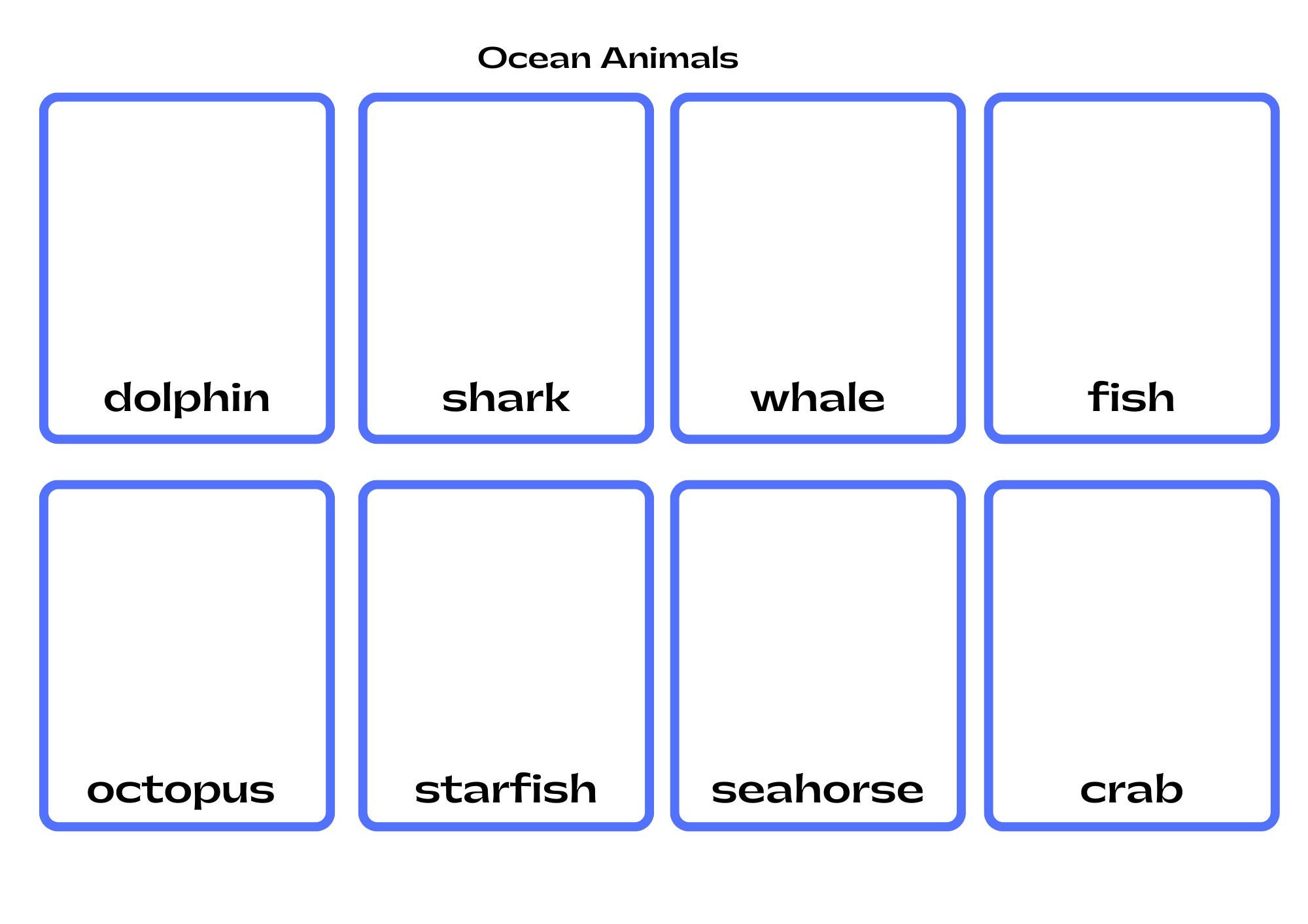 Animal Sort - Sort Ocean, Farm, and Zoo Animals. Promotes Vocabulary ...
