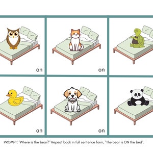 Prepositions of Place. Teach "in", "on", "under" With These Colorful ...