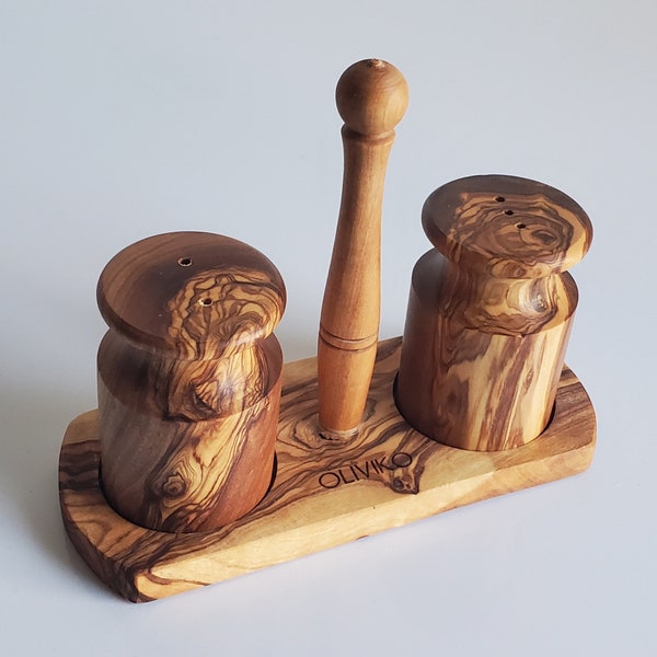 Wood Salt and Pepper Shakers - Etsy