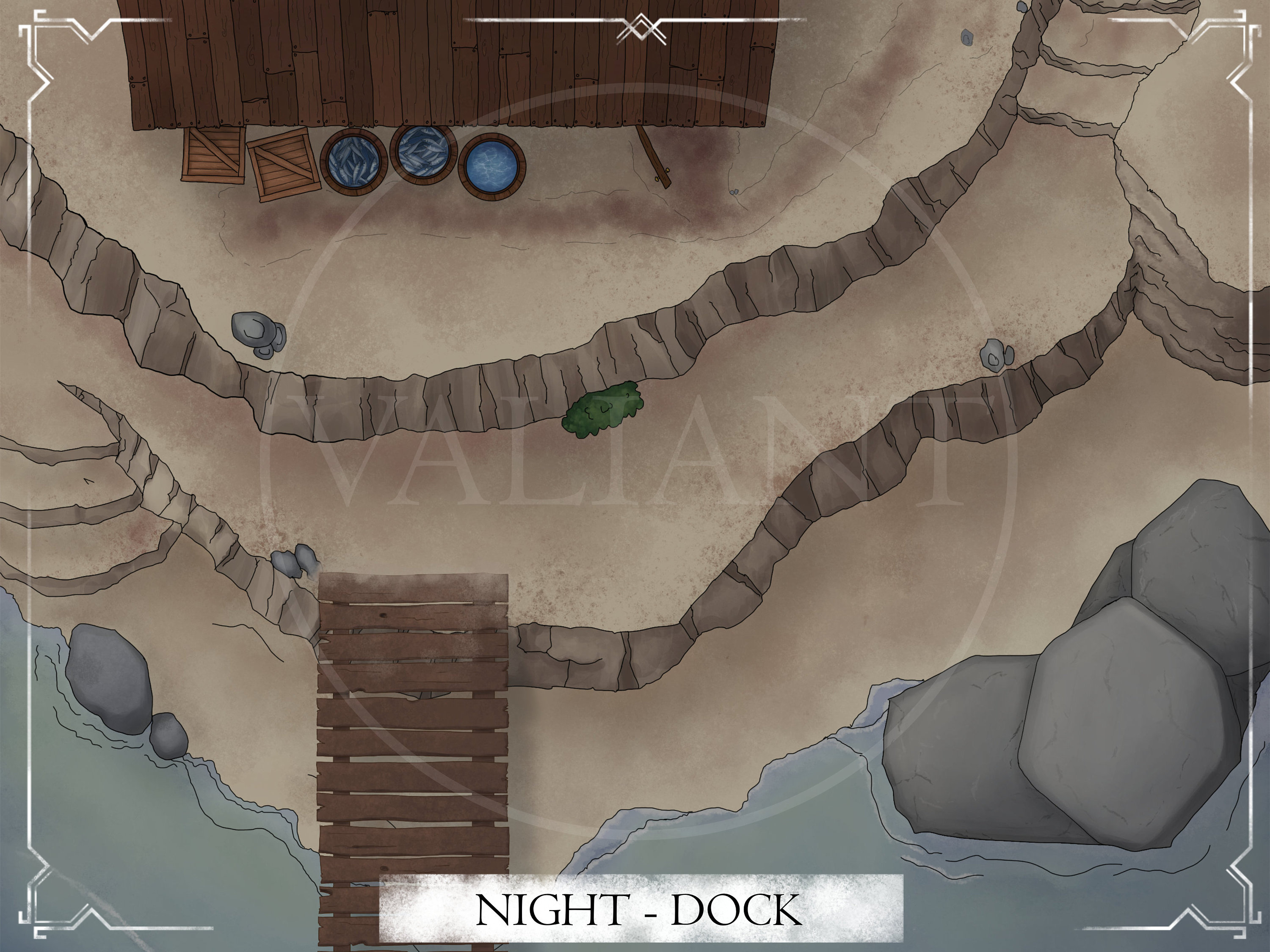 Cliffside Beach Digital Map Pack for Dungeons and Dragons and Table Top ...