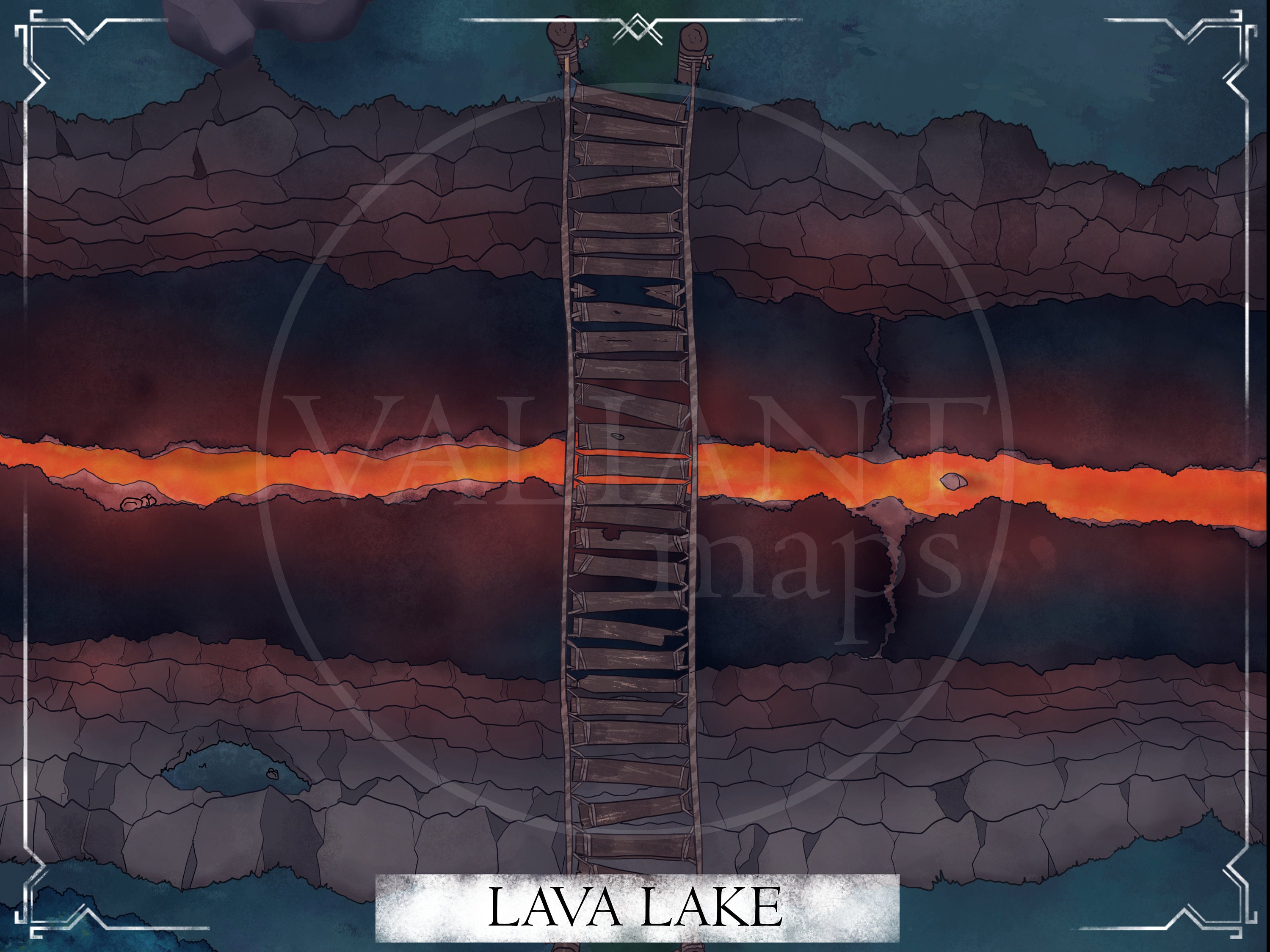 Chasm Bridge Digital Map Pack for Dungeons and Dragons and - Etsy