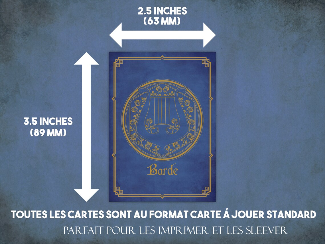 French Bard Dnd Spell Cards, Dungeons and Dragons Printable Spell Cards ...