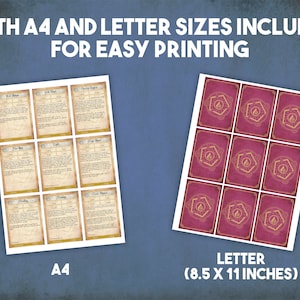 Printable Dnd Spell Cards Bundle | Instant Download Dungeons and ...