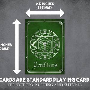 Dnd 5e Condition Cards | Printable Condition Cards | Instant Download ...