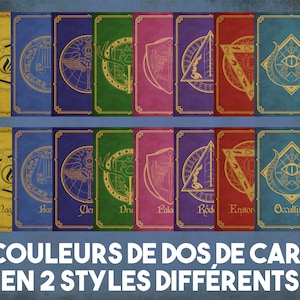 French Printable Dnd Spell Cards Bundle | Instant Download Dungeons and ...