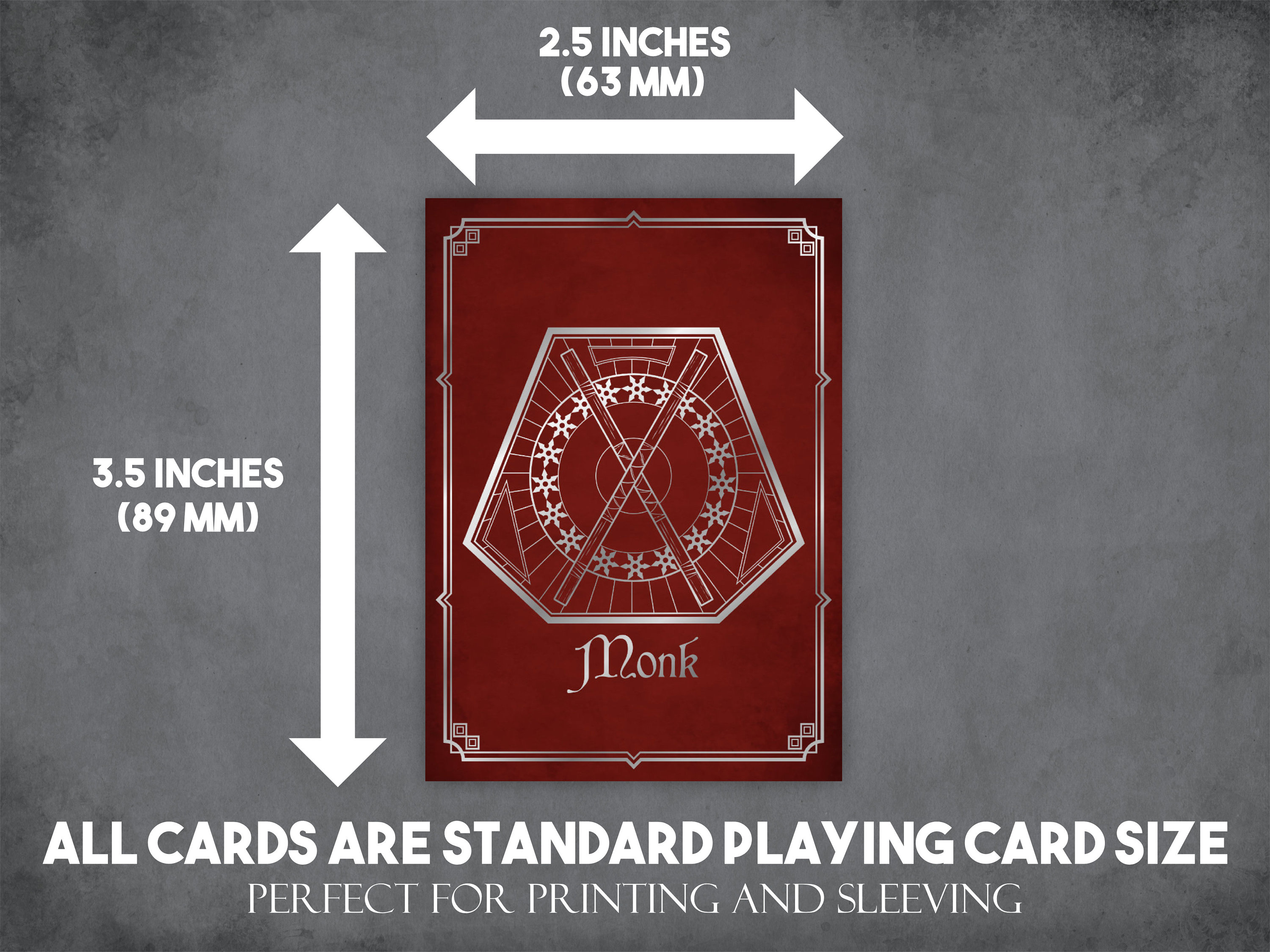 Dnd Monk Ki Point Tracker Cards, Instant Download and Print D&D Player ...