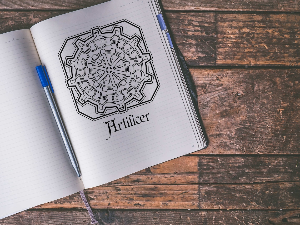 D&D Artificer Class Emblem, Dungeons and Dragons Cricut and Silhouette ...