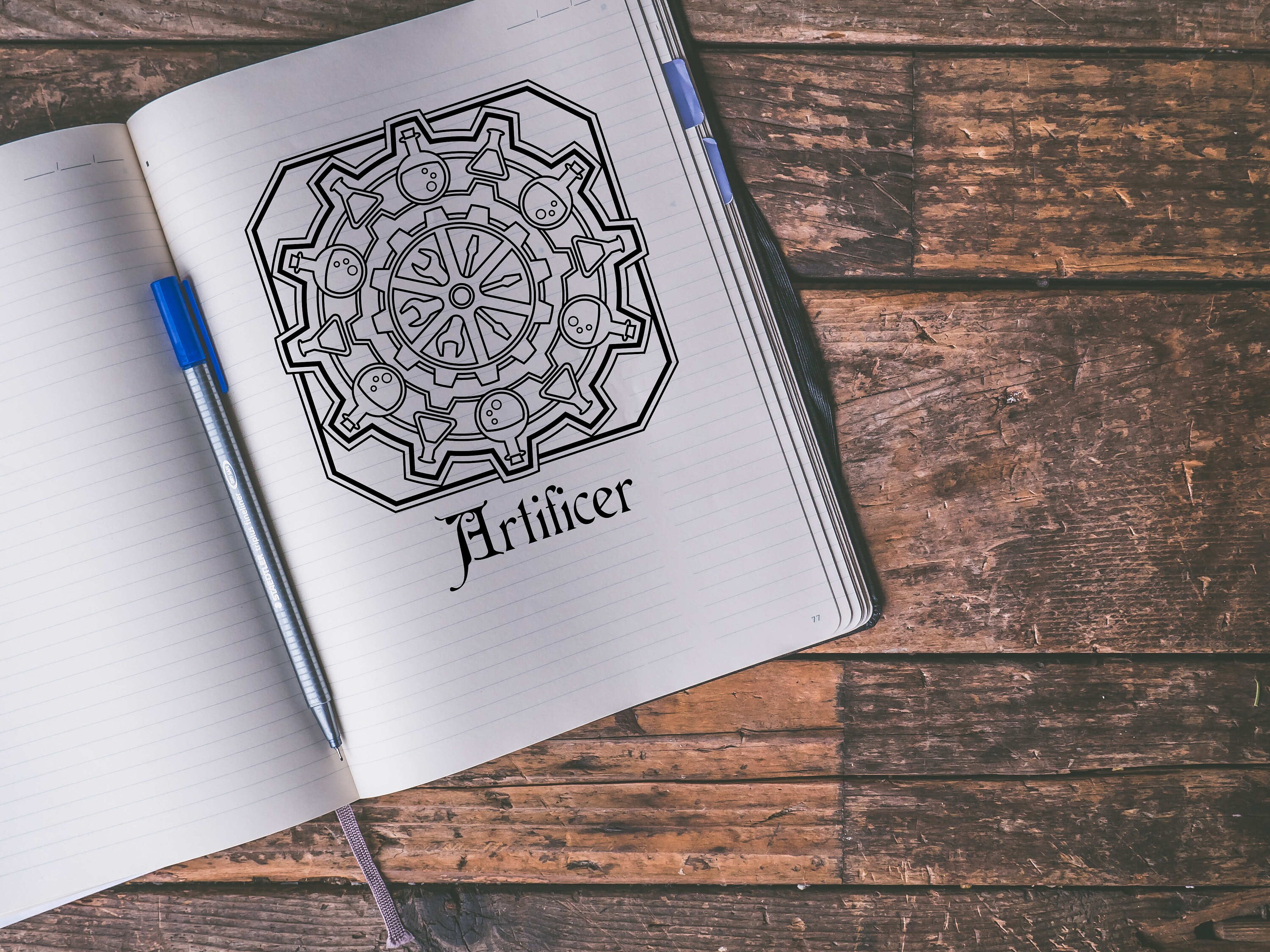 D&D Artificer Class Emblem, Dungeons and Dragons Cricut and Silhouette ...