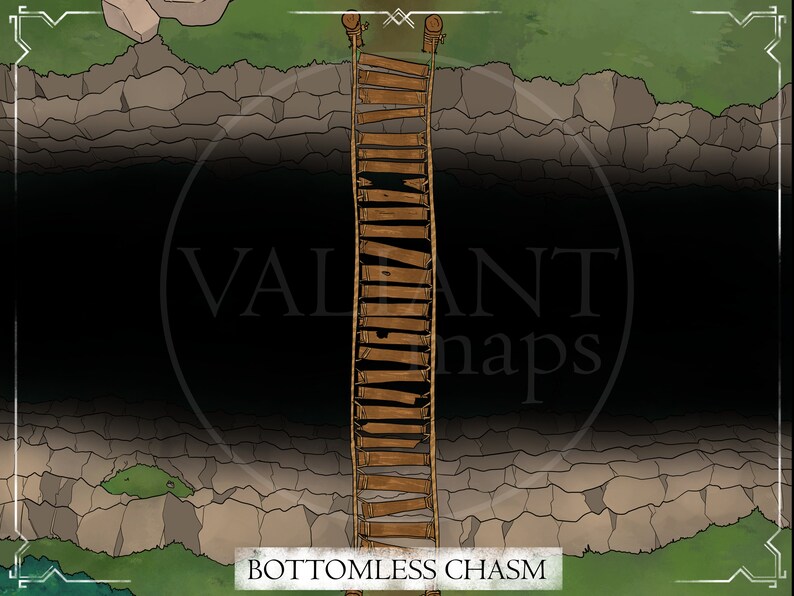 Chasm Bridge Digital Map Pack for Dungeons and Dragons and Table Top ...