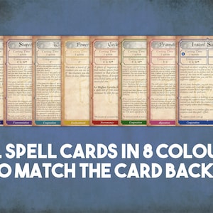 Printable Dnd Spell Cards Bundle | Instant Download Dungeons and ...