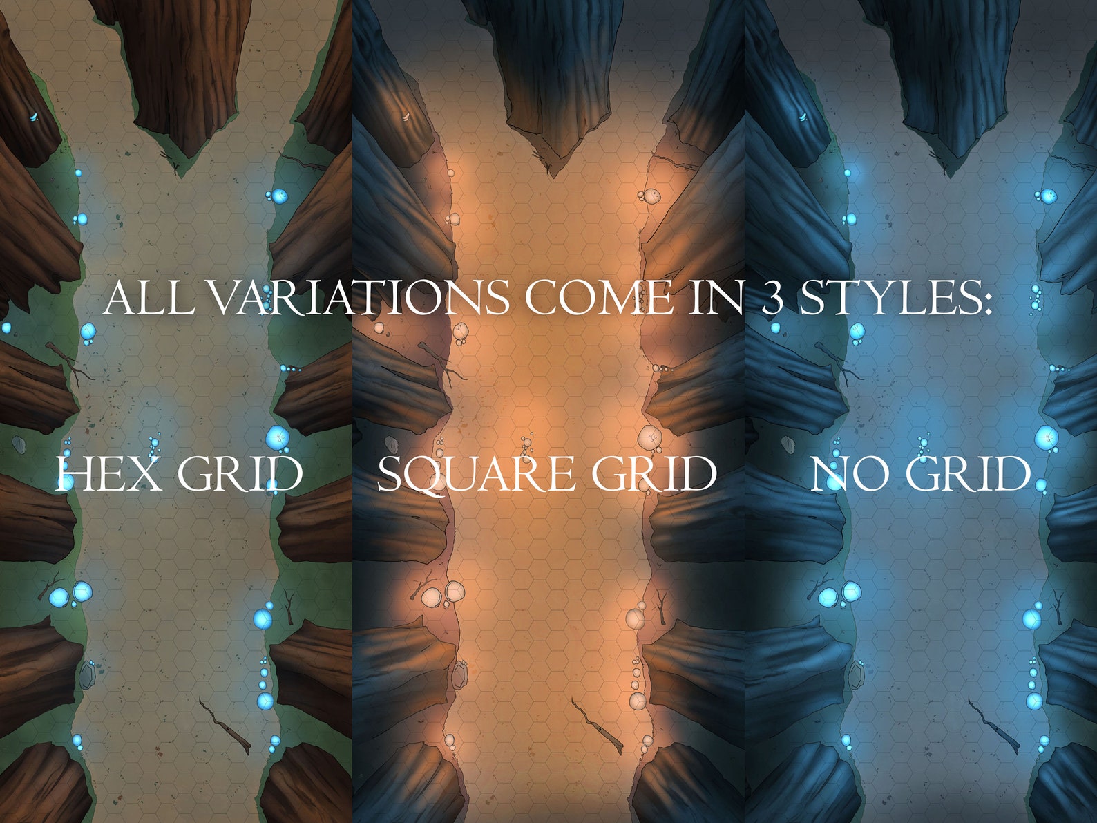 Giant Tree Path Digital Map Pack for Dungeons and Dragons and Table Top ...