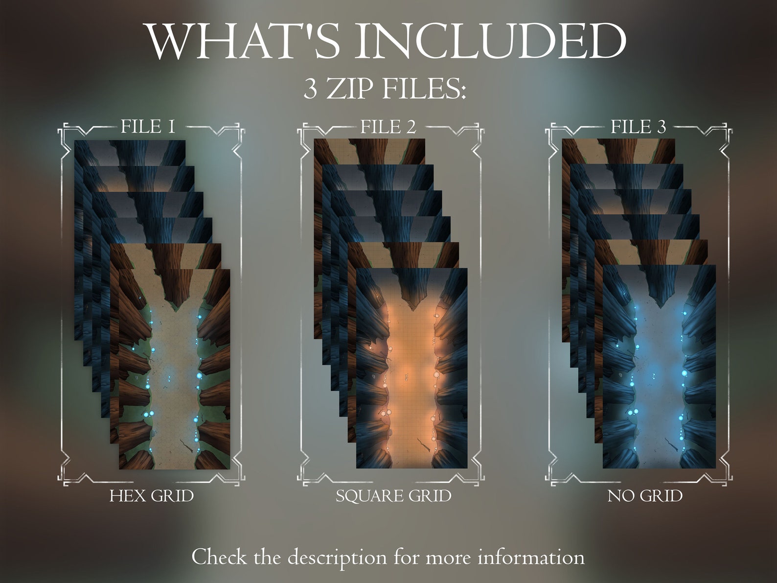 Giant Tree Path Digital Map Pack for Dungeons and Dragons and Table Top ...