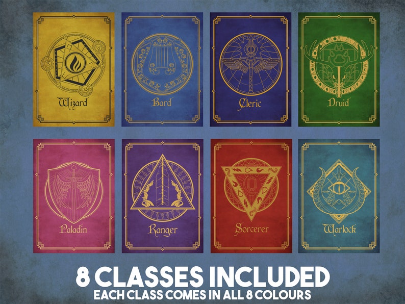 Printable Dnd Spell Cards Bundle Instant Download Dungeons and Dragons ...