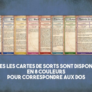 French Paladin Dnd Spell Cards, Dungeons and Dragons Printable Spell ...