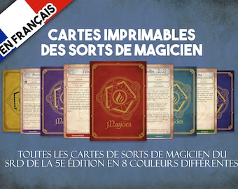 French Paladin Dnd Spell Cards, Dungeons and Dragons Printable Spell ...