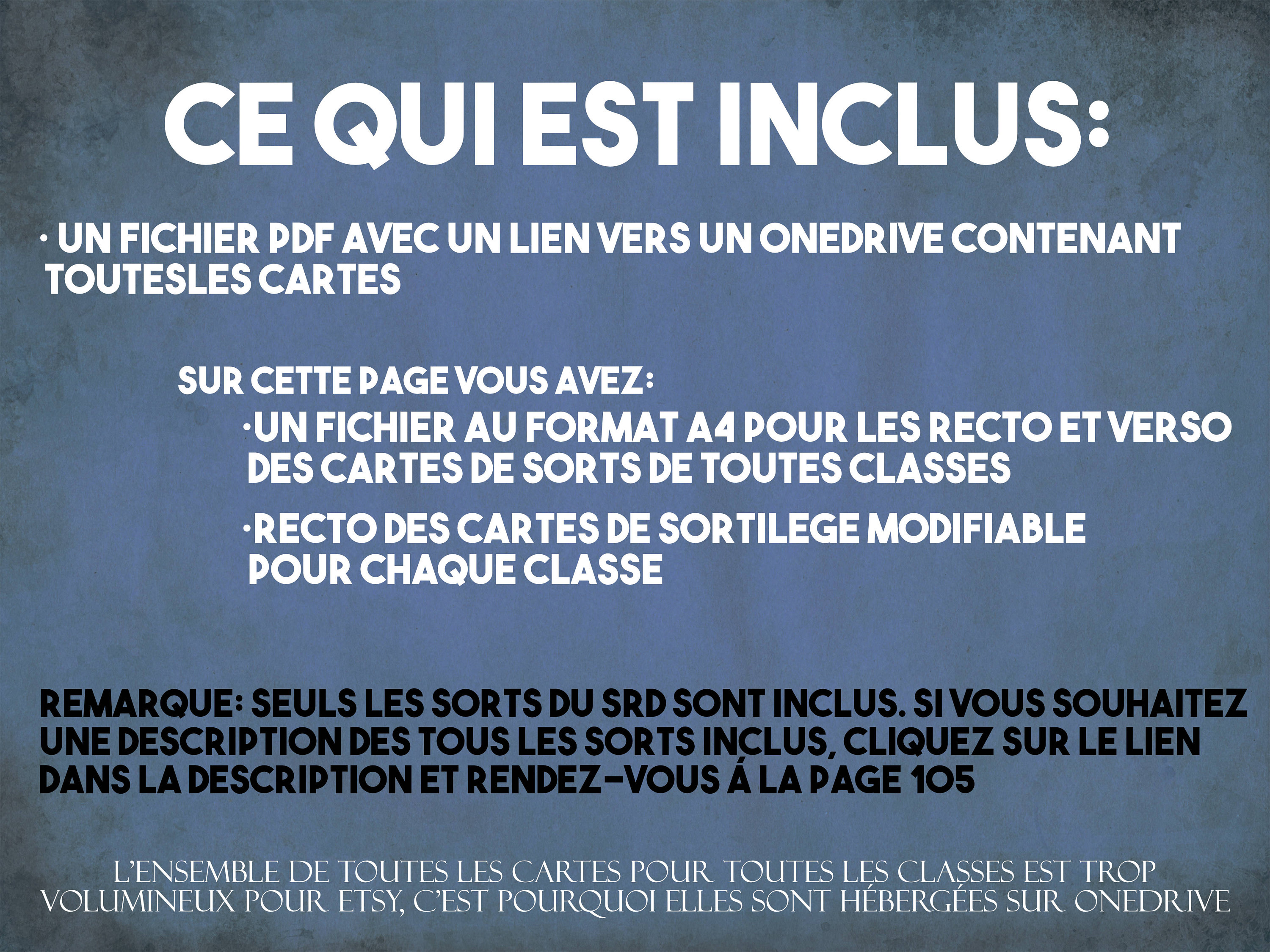 French Printable Dnd Spell Cards Bundle Instant Download Dungeons and ...