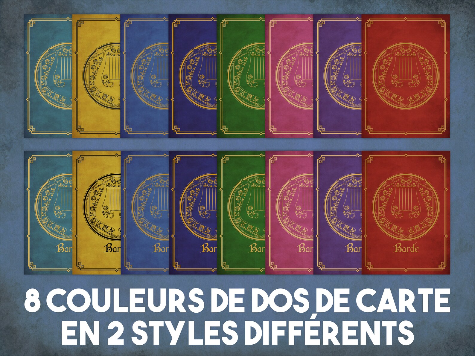 French Bard Dnd Spell Cards, Dungeons and Dragons Printable Spell Cards ...