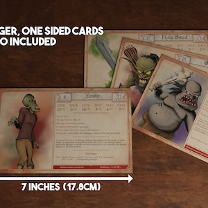 Dnd Monster Cards, Printable Dungeons and Dragons 1/4 Challenge Rating ...