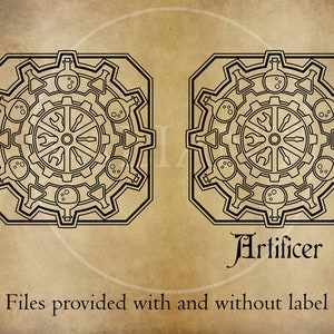 D&D Artificer Class Emblem, Dungeons and Dragons Cricut and Silhouette ...
