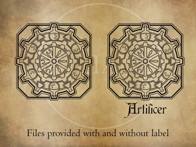 D&D Artificer Class Emblem, Dungeons and Dragons Cricut and Silhouette ...