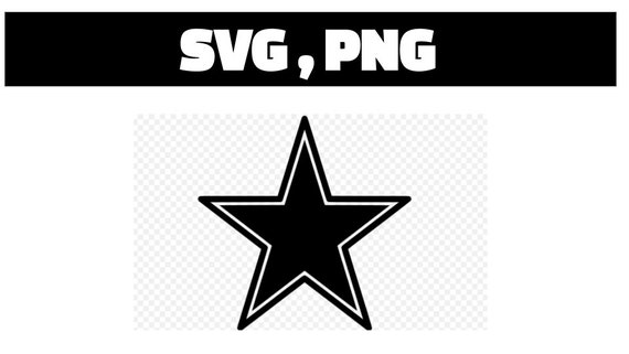 Metallic Silver Star Svg and Png | Etsy