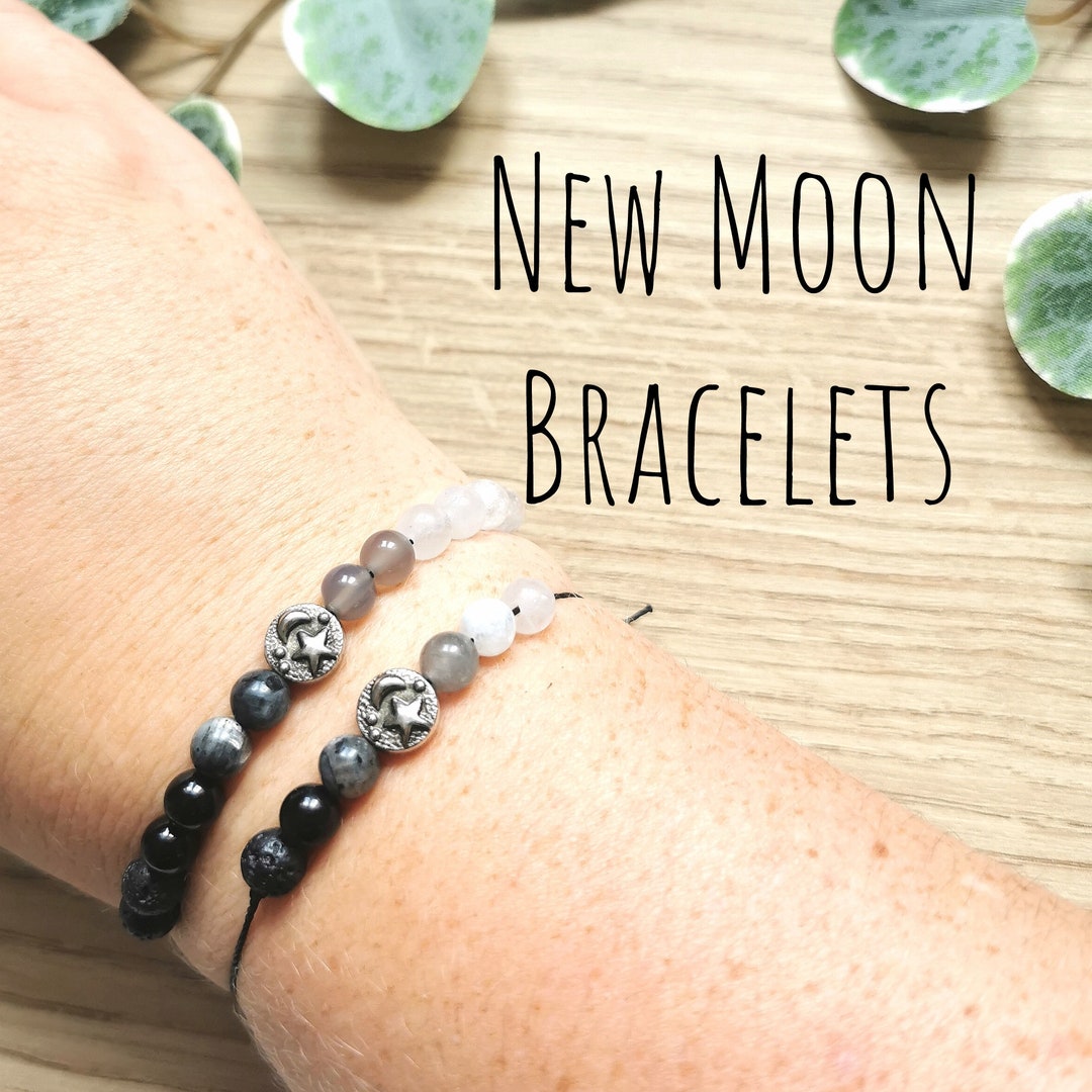 New Moon Gemstone Bracelet, New Beginnings and Fresh Starts Jewellery ...