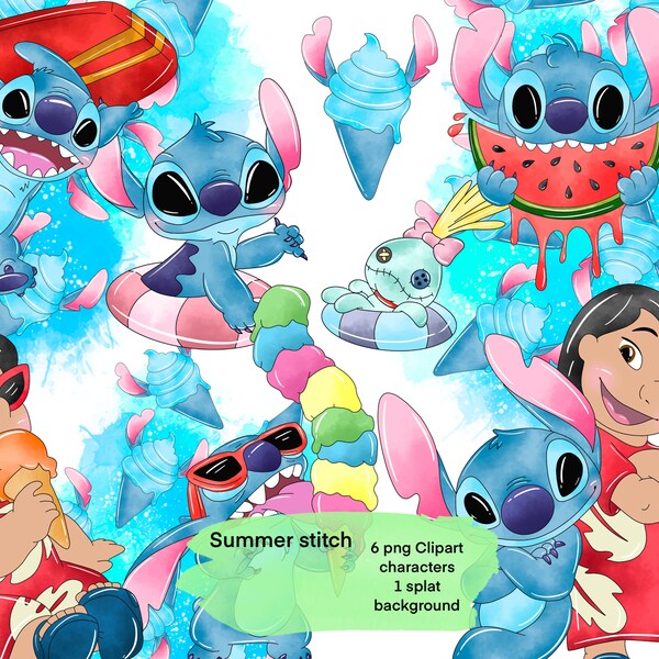 Stitch clipart - Etsy Portugal
