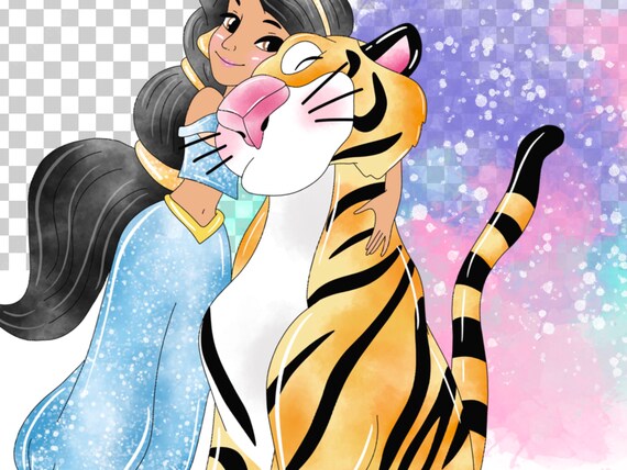 Disney Princess Jasmine And Tiger
