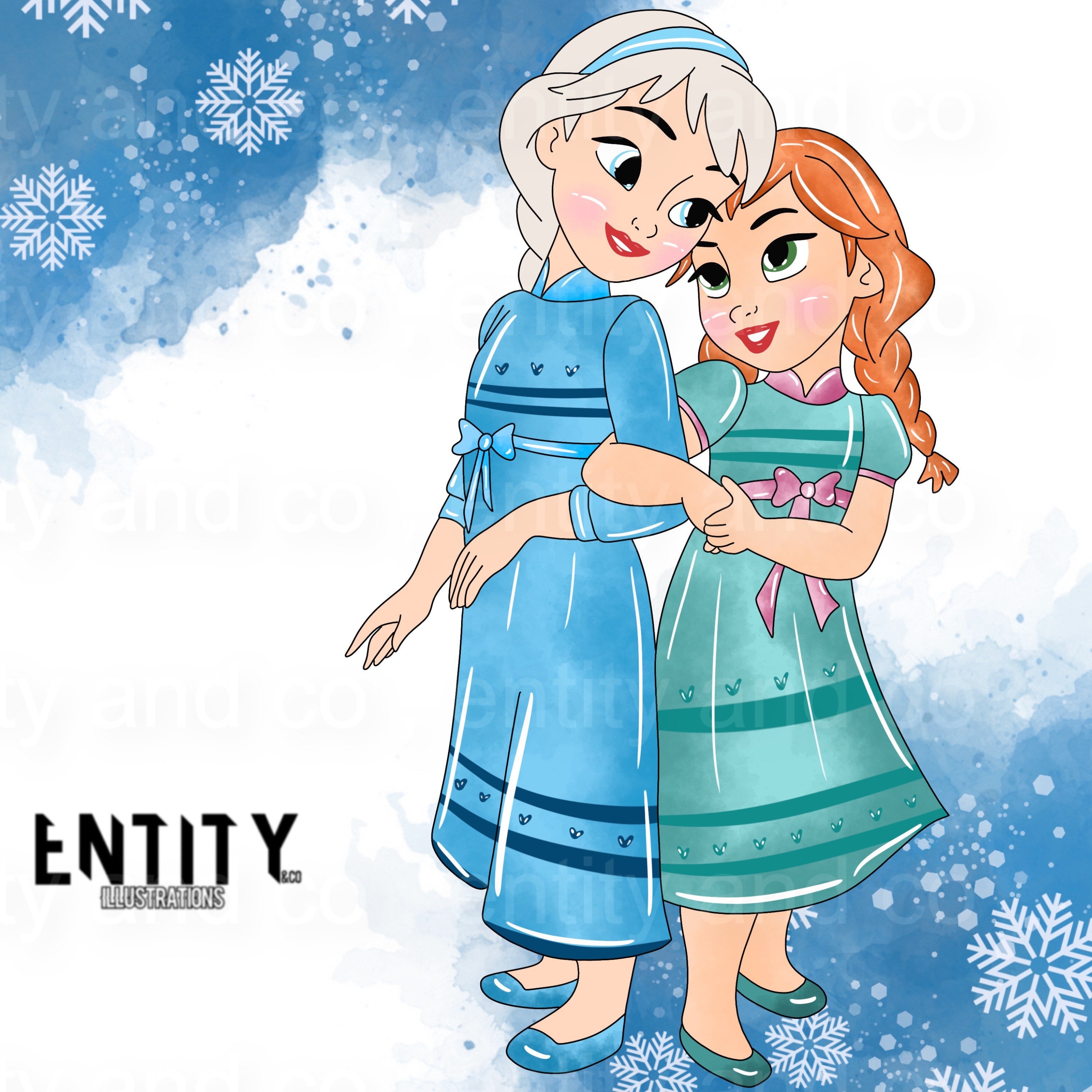 FROZEN Baby Clipart Princess Toddler Png Elsa - Etsy Australia