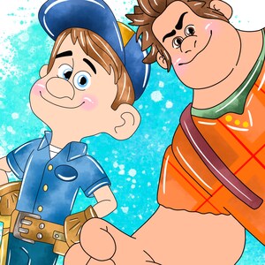 Wreck It Ralph Penelope Clipart Watercolor Clipart Wreck - Etsy