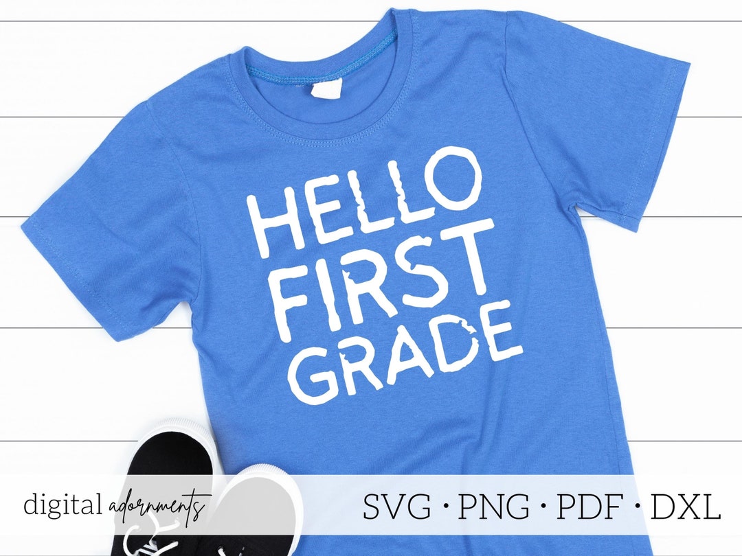 Hello First Grade SVG Back to School Svg 1st Grade Svg - Etsy Australia