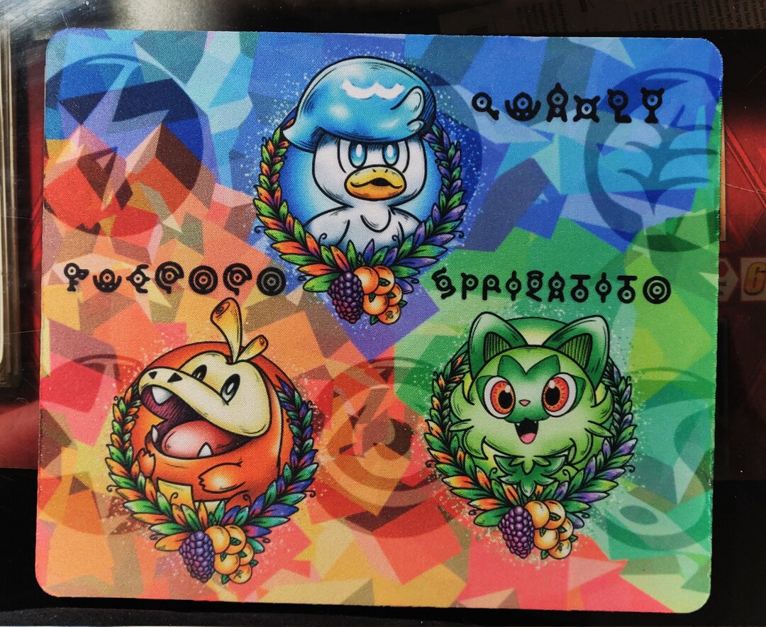 Pokemon 9th Gen Mouse Pad - Etsy