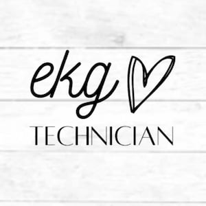 EKG Tech Svg & Clip Art Electrocardiogram Technician Ekg Tech Telemetry ...