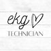 EKG Tech Svg & Clip Art Electrocardiogram Technician Ekg Tech Telemetry ...