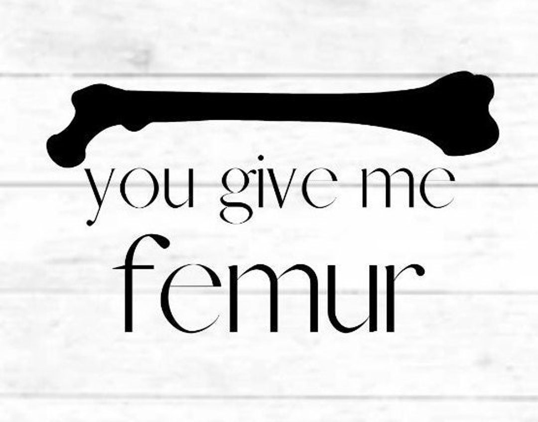You Give Me Femur/ortho Humor: Digital Cut File Design, PNG for Cricut ...