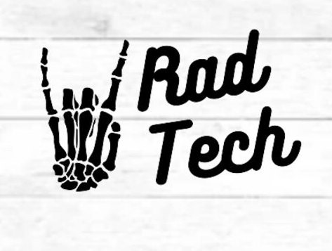 Rad Tech/xray Tech: Digital Cut File Design, PNG for Cricut, SVG Eps ...