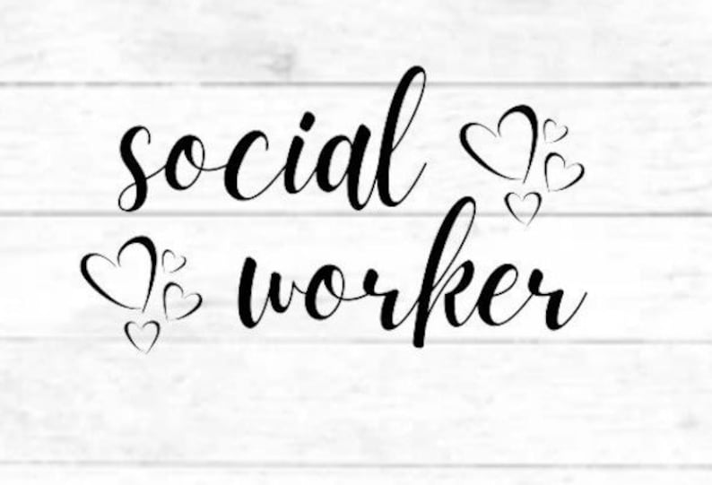 Social Worker SVG: Heart Design, Cricut Cut File (digital Download) - Etsy