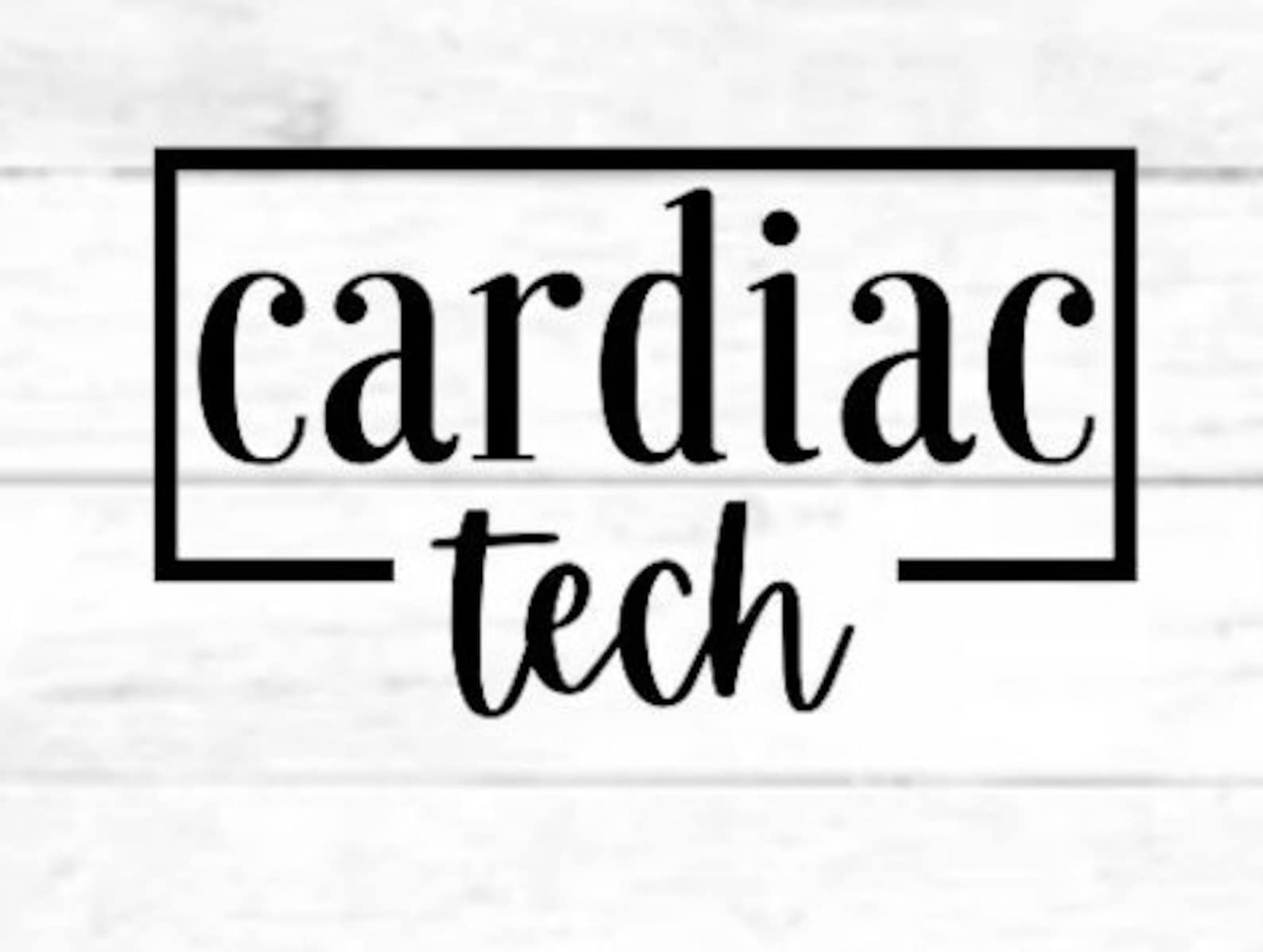 Cardiac Tech/ekg Tech/telemetry Tech: Digital Cut File Design, PNG for ...