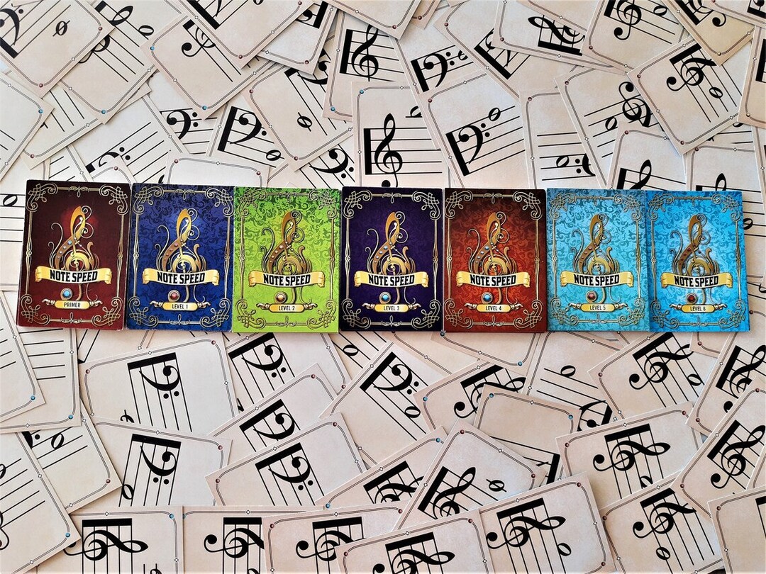 The Music Notes Cards Educational Game Great Teaching Aid for Music ...