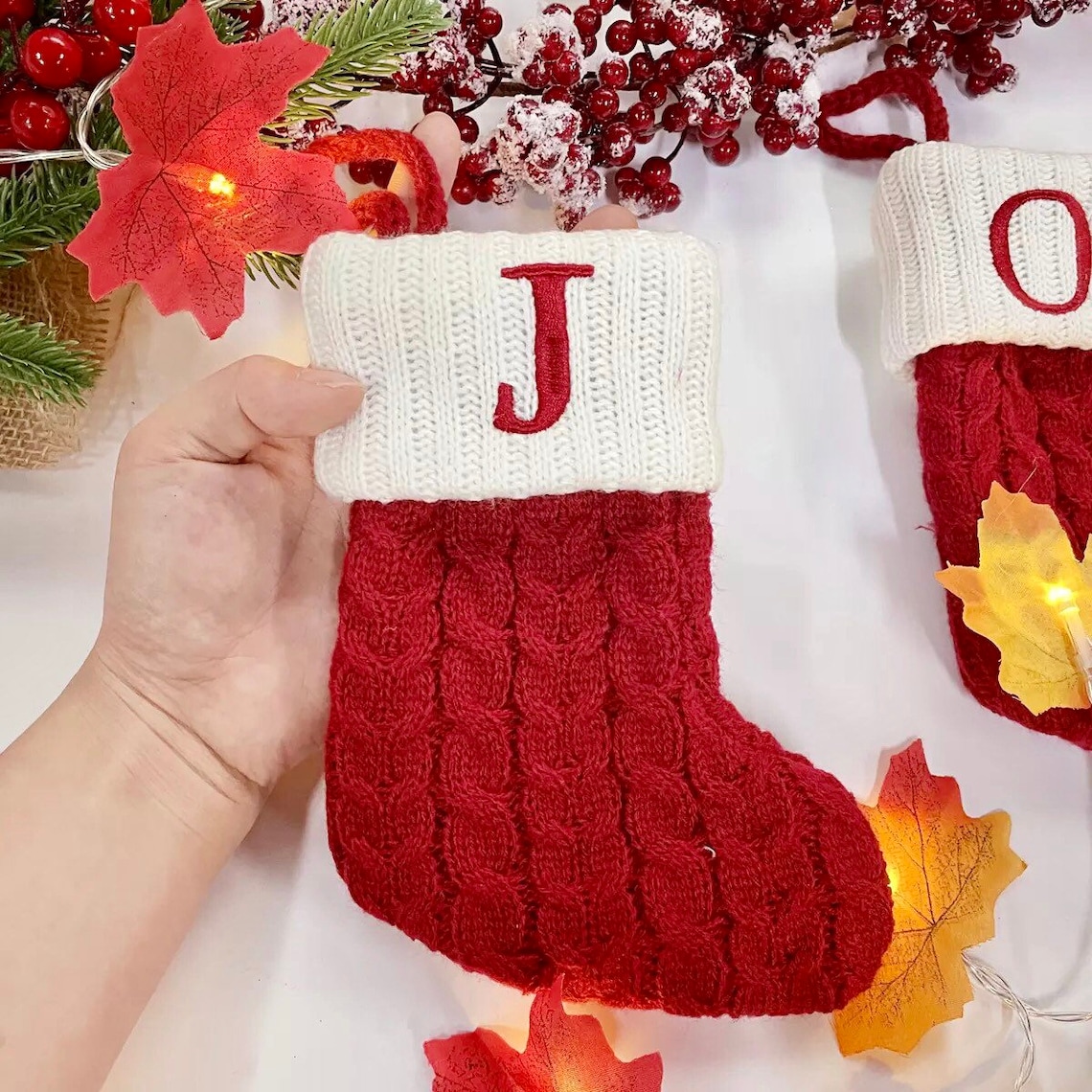 Personalized Embroidered Christmas Stockings Christmas Gift Monogram ...