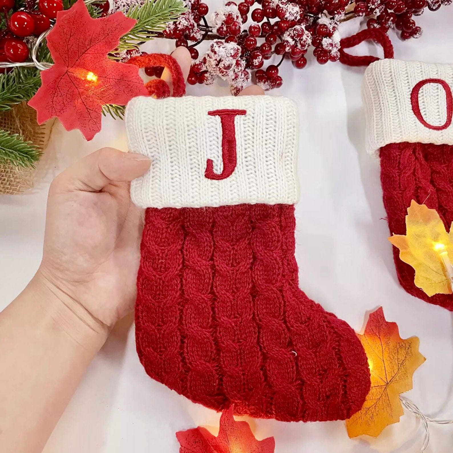 Personalized Embroidered Christmas Stockings Christmas Gift Monogram ...