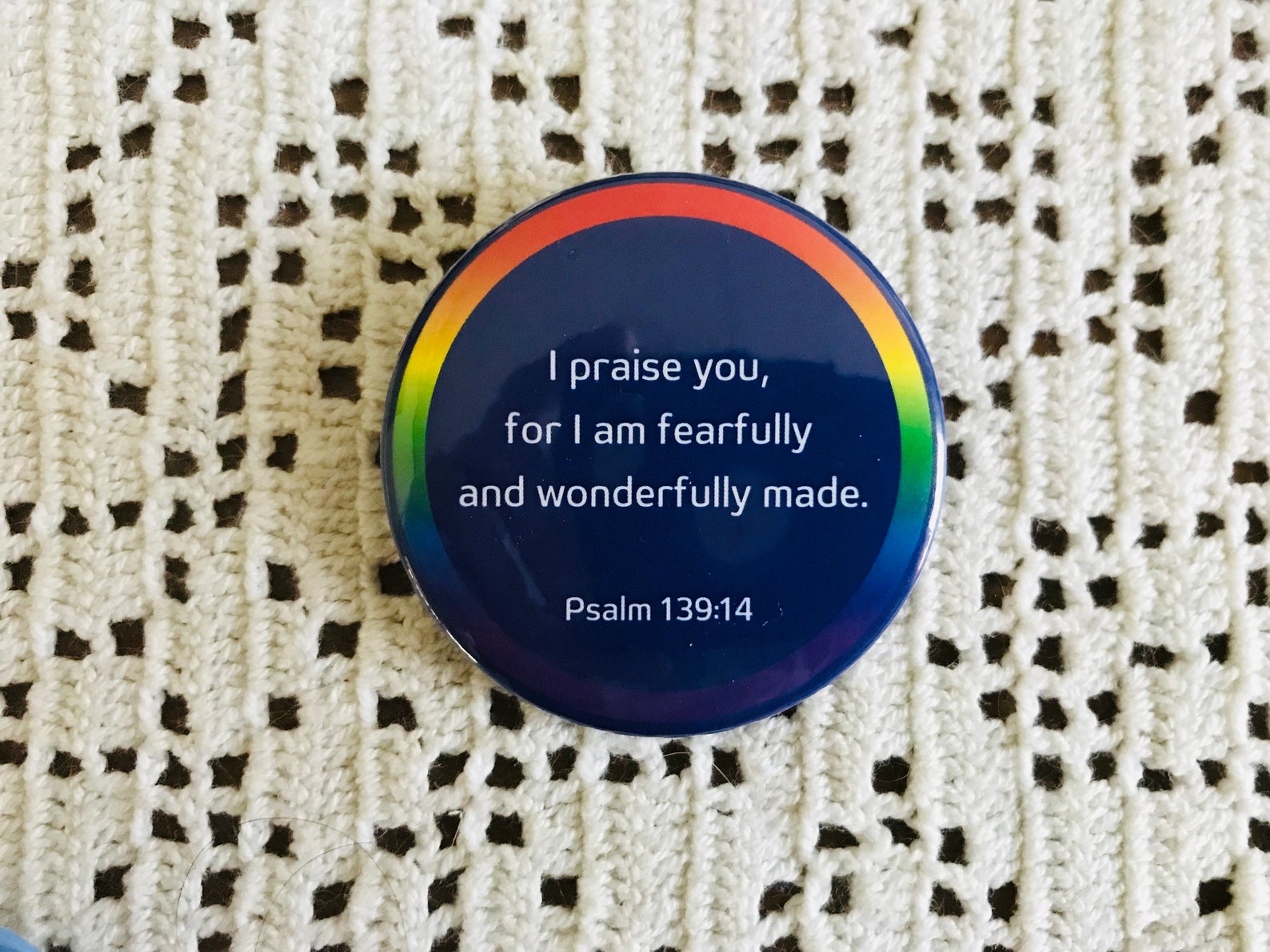 Fearfully & Wonderfully Made LGBTQIA Affirming Pin Pride - Etsy