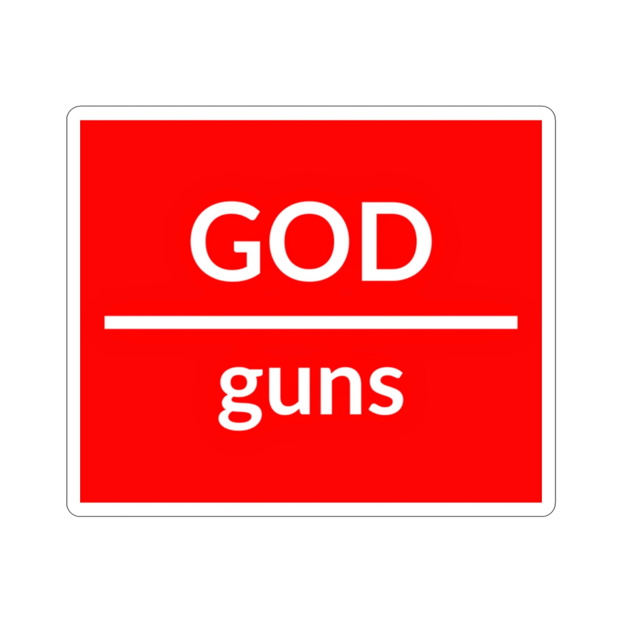 GOD Over Guns Anti-gun Violence Bumper Sticker | Anti-gun Violence ...