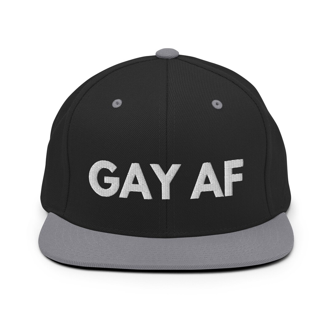 Gay AF Snapback Hat, Homo, Queer, Pride, LGBT, Baseball Cap - Etsy