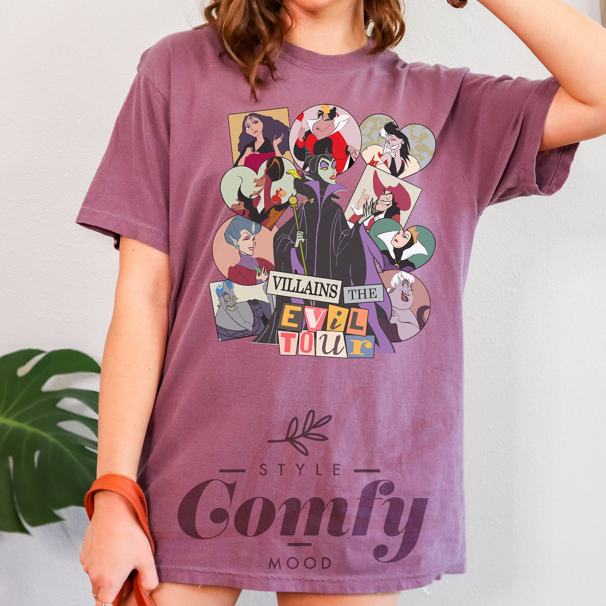 Villains the Evil Tour Shirts, Disney Comfort Colors®, Disneyland ...